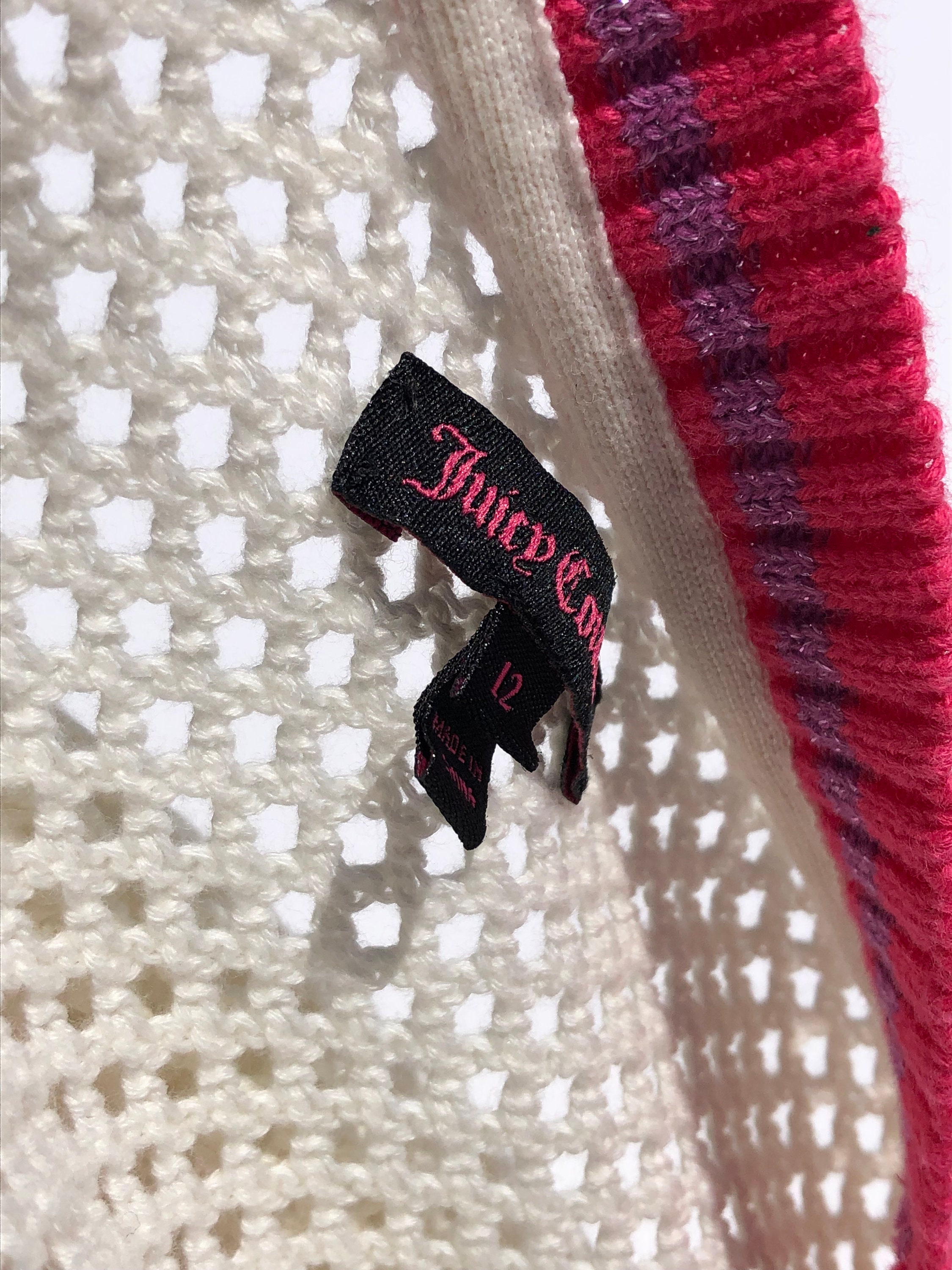 2000s Vintage Juicy Couture Crochet Cardigan Size 12 M - Etsy