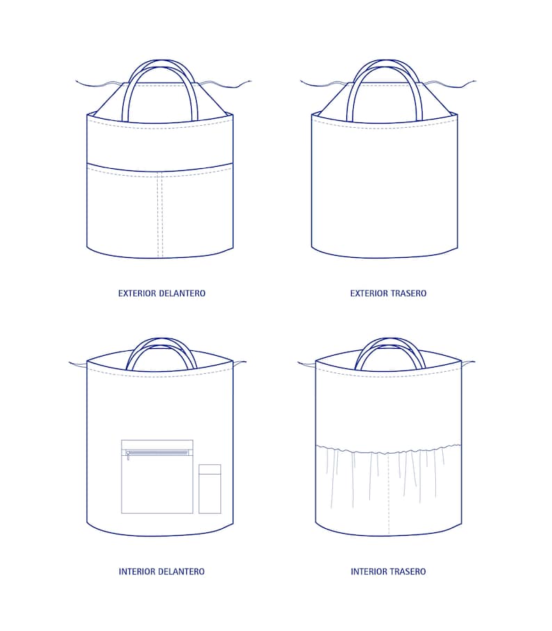 Spanish PDF Sewing Pattern Project Bag Sewing Pattern | Etsy