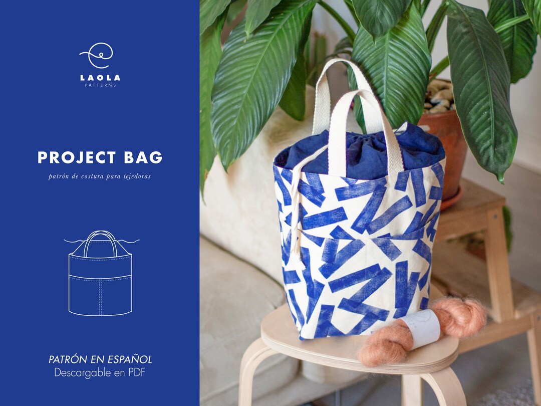 Spanish PDF Sewing Pattern, Project Bag Sewing Pattern - Etsy