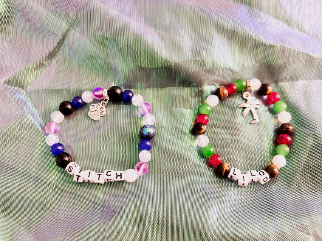 Lilo and Stitch Inspired Matching Besties/couples Bracelet Set - Cute ...