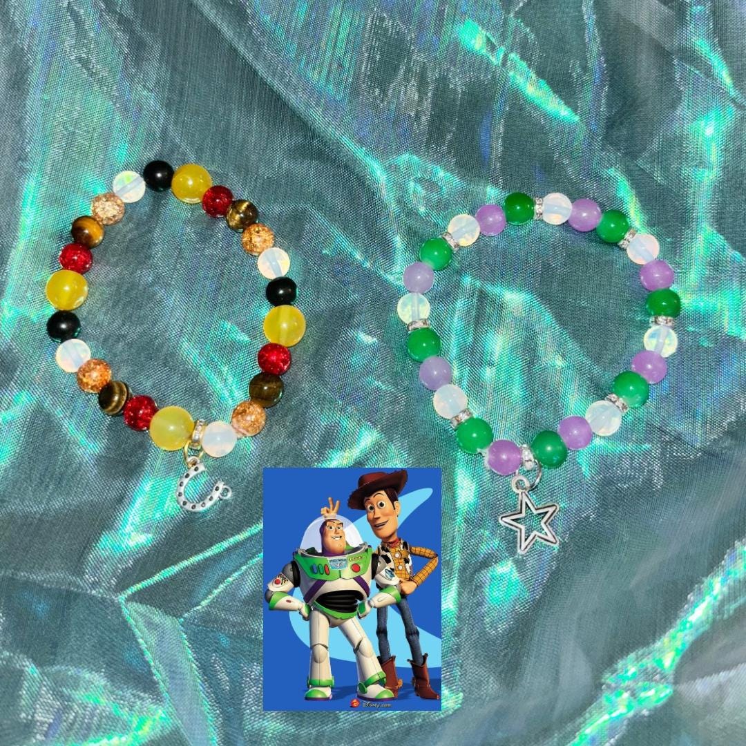 Woody and Buzz Lightyear Inspired Friendship/couples Beaded Bracelets ...