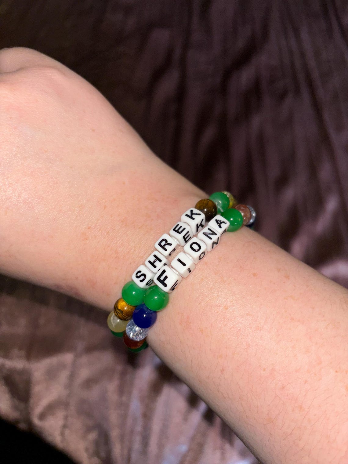 Shrek and Fiona Matching Couples/besties Bracelets - Ogres/green ...