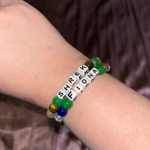 Shrek and Fiona Matching Couples/besties Bracelets - Ogres/green ...