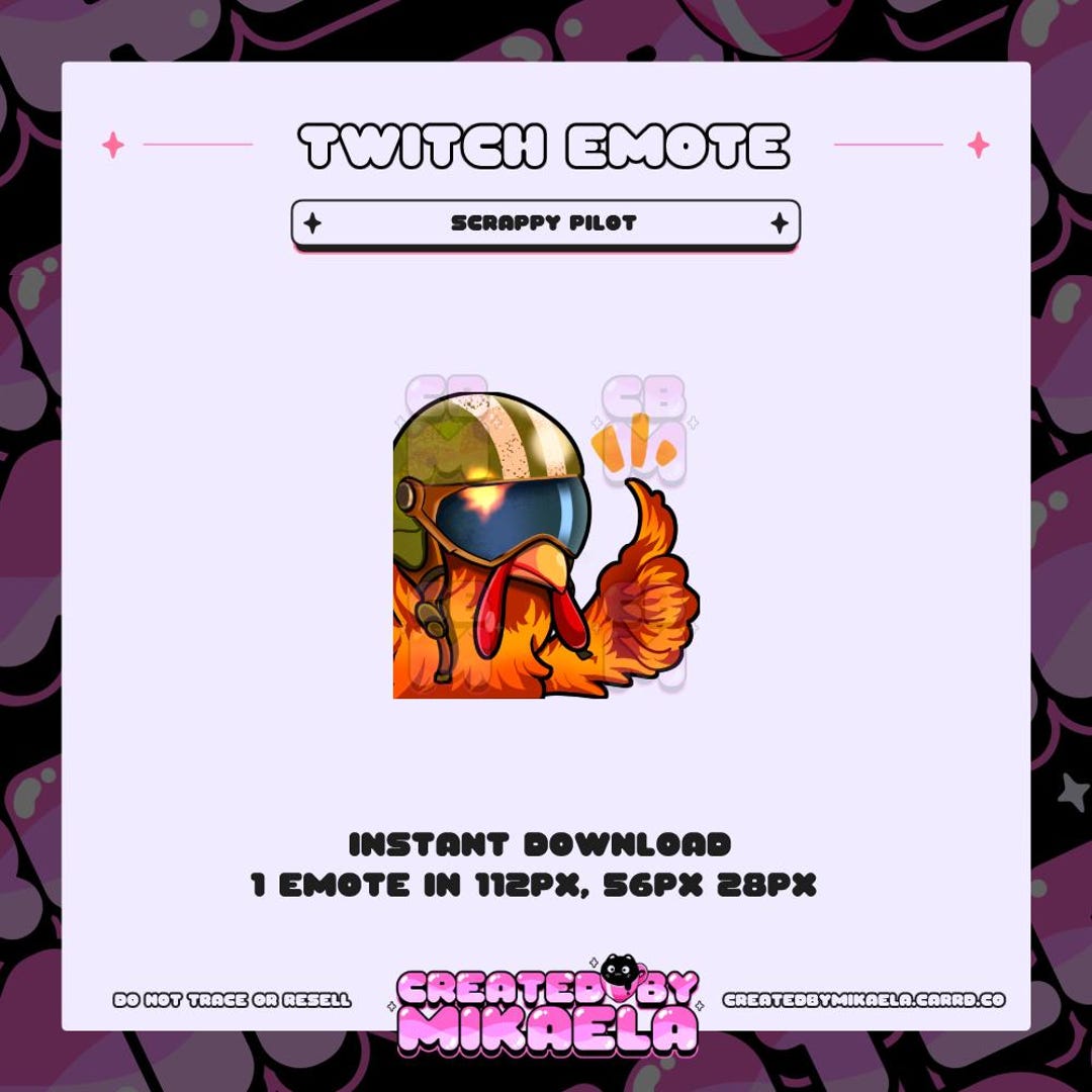 Pilot Hat Rooster — Scrappy Arc Raiders Emote, Thumbs Up, Twitch ...