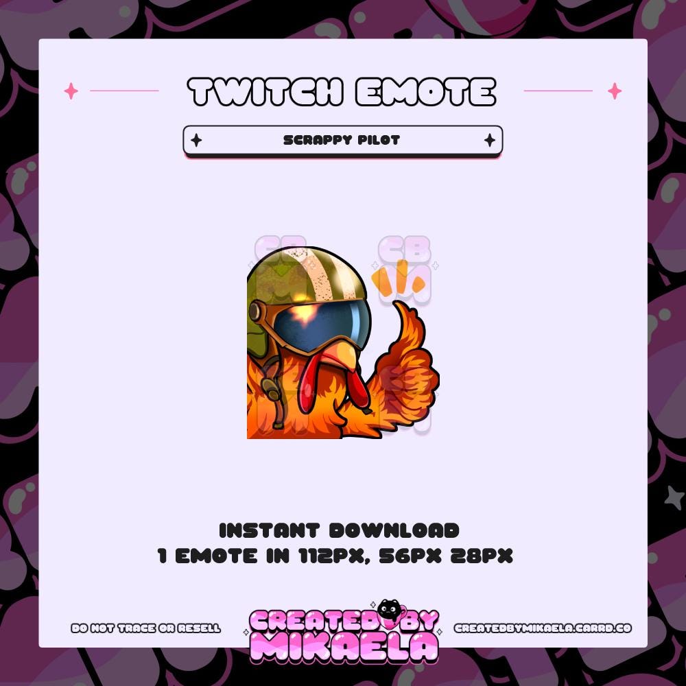 Pilot Hat Rooster — Scrappy Arc Raiders Emote, Thumbs Up, Twitch ...
