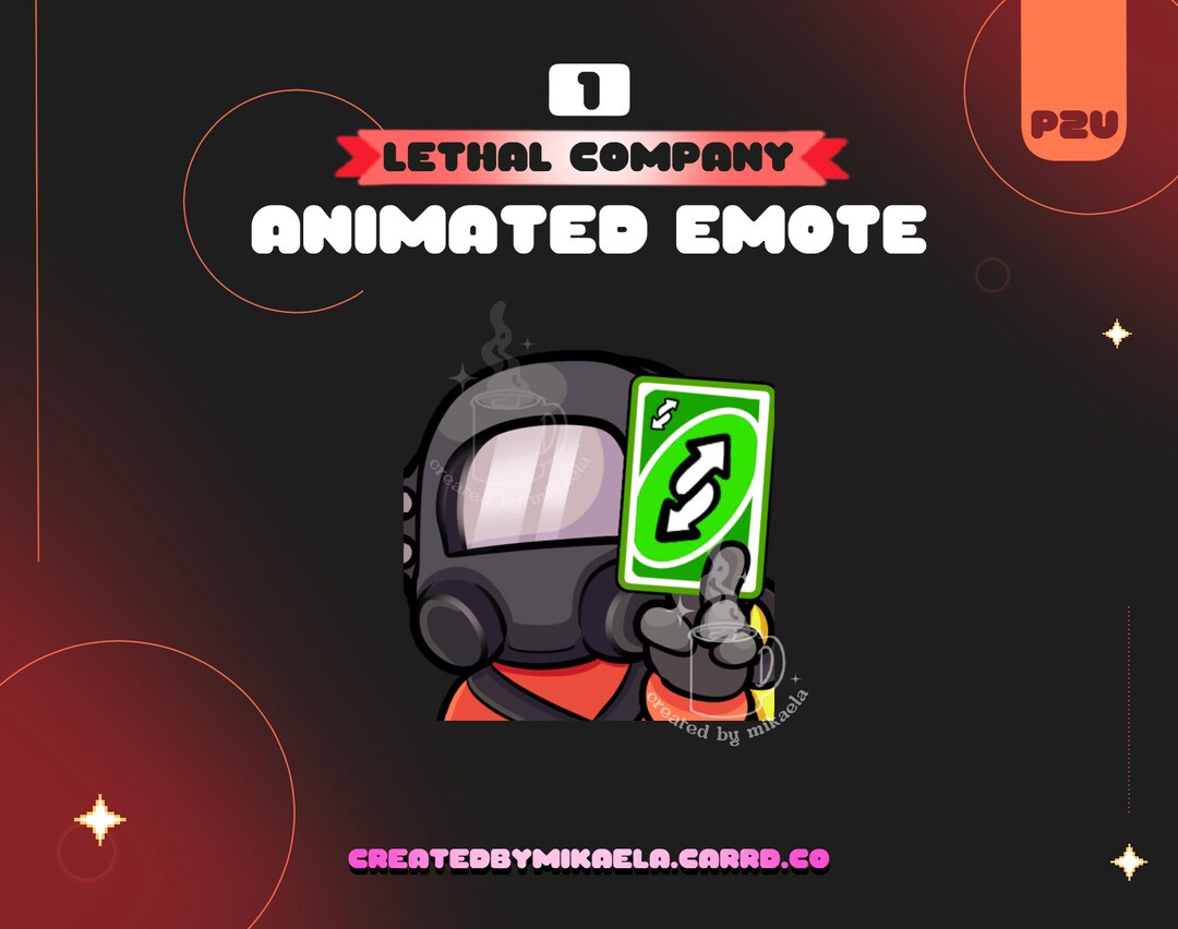 Lethal Company Uno Reverse Animated Emote Twitch Emotes, P2U, Discord ...