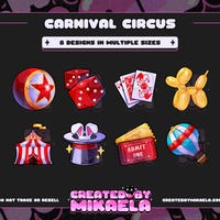 Editable Circus Carnival Name Tags VIP Pass Template Digital Instant ...