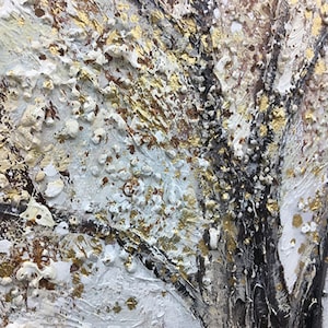 Large Original Oil Painting on Canvas Texture Tree Painting Home ...