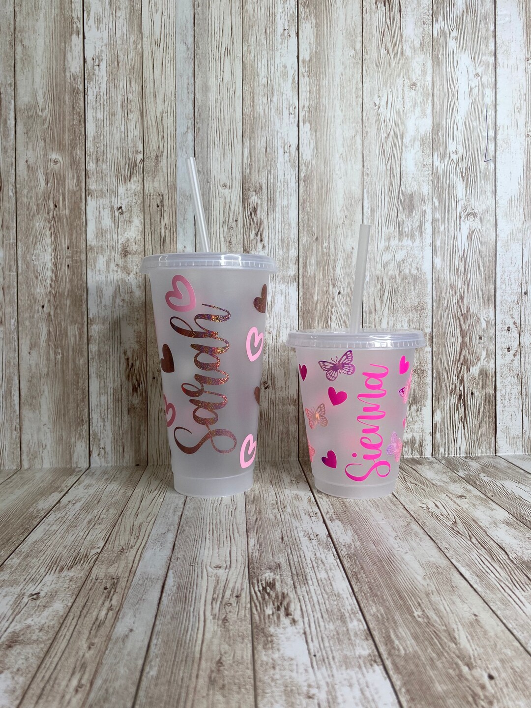 Heart Design Cold Cup With Name | Valentines Heart Cold up | Galentines ...