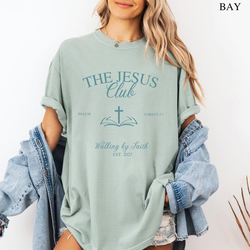Jesus Bible Verse Christian Shirt, Christian Tshirts Women, Jesus Club ...