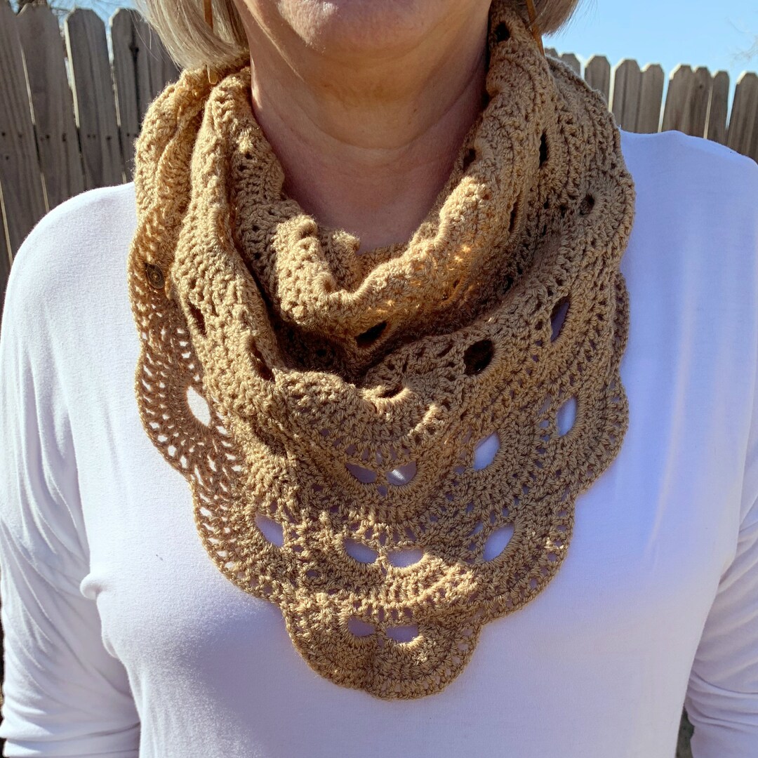 Gold Triangle Scarf - Etsy