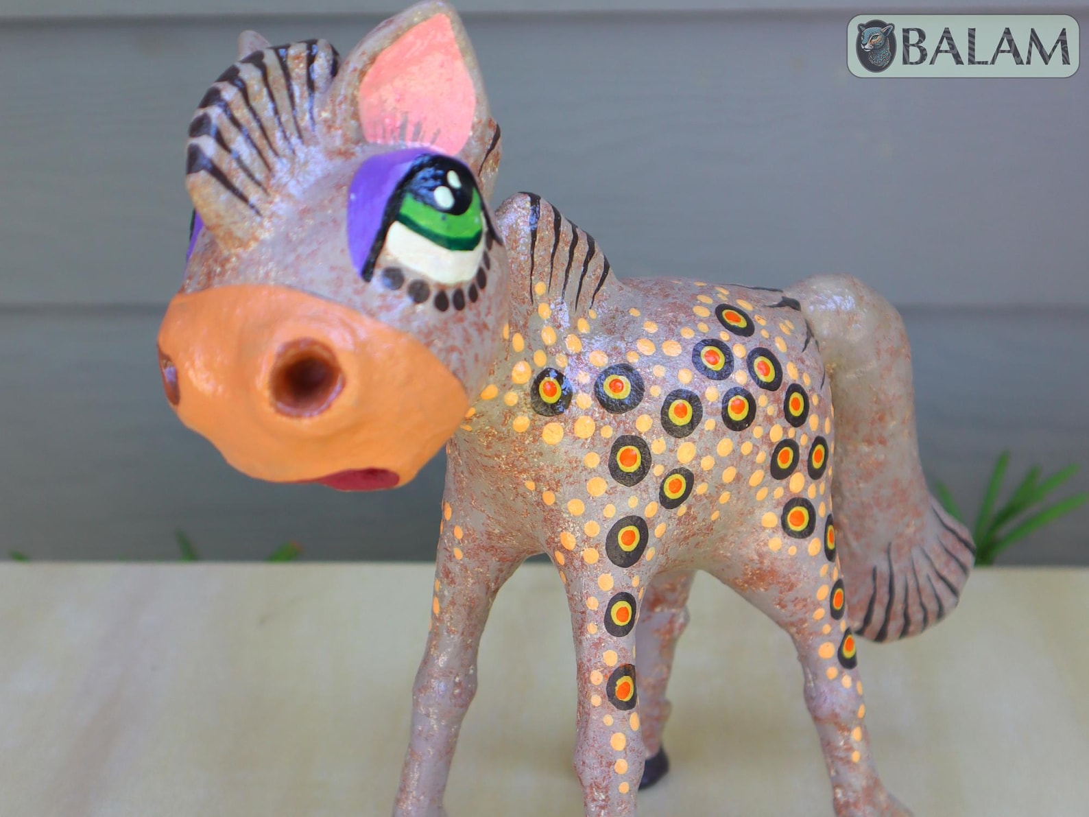 Hand Painted Donkey Alebrije, Paper Mache Sculpture, Maya Art - Etsy