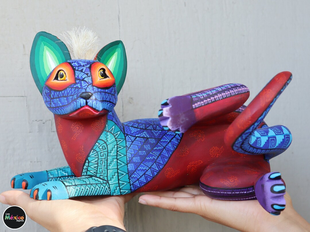Xoloitzcuintle Alebrije Mexican Hairless Dog Aztec Dog Wood - Etsy