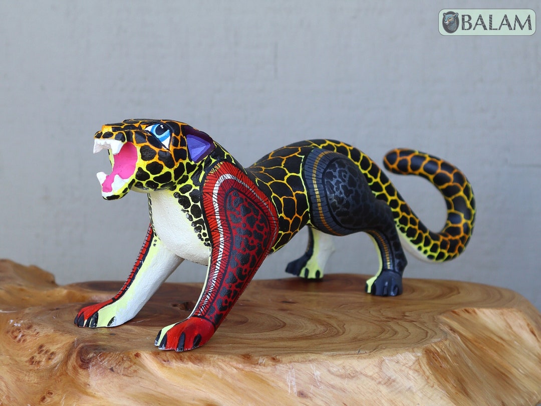 Jaguar Alebrije, Leopard, King of Jungle, Alebrije From Oaxaca ...