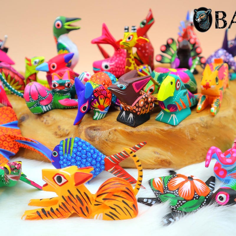 Alebrije Wood Carving Dog - Etsy