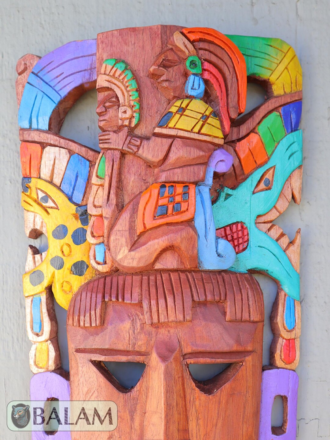 Mayan Sacrifice Mask, Cedar Wooden Sacrifice Mask, Sacrifice to the ...