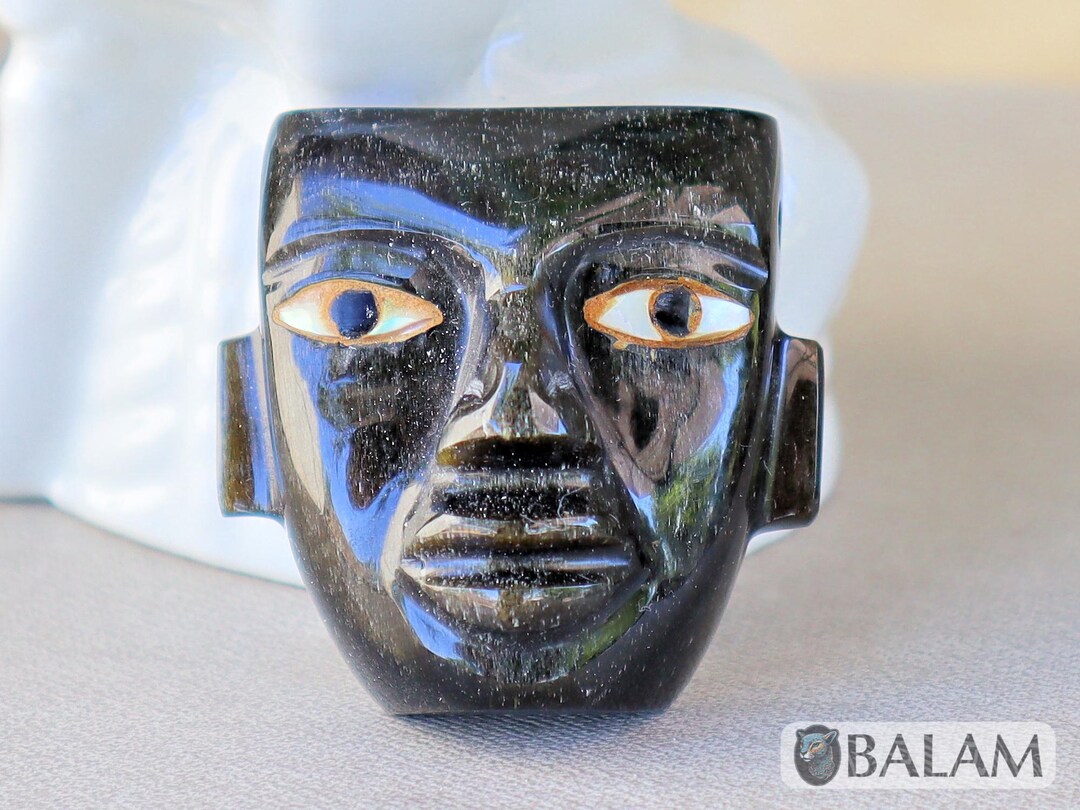 Teotihuacan Pendant, Ceremonial Obsidian Pendants, Carved Obsidian ...