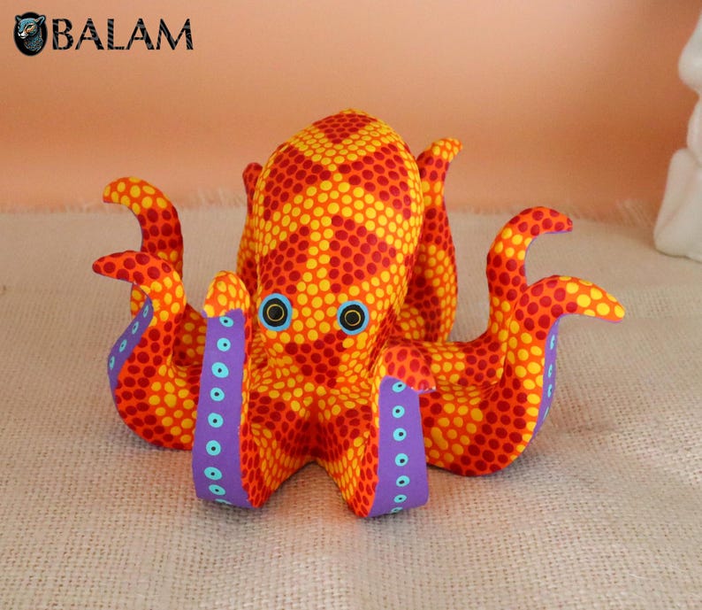 Handmade Copal Wood Octopus Alebrije, Oaxaca Folk Art Sculpture - Etsy