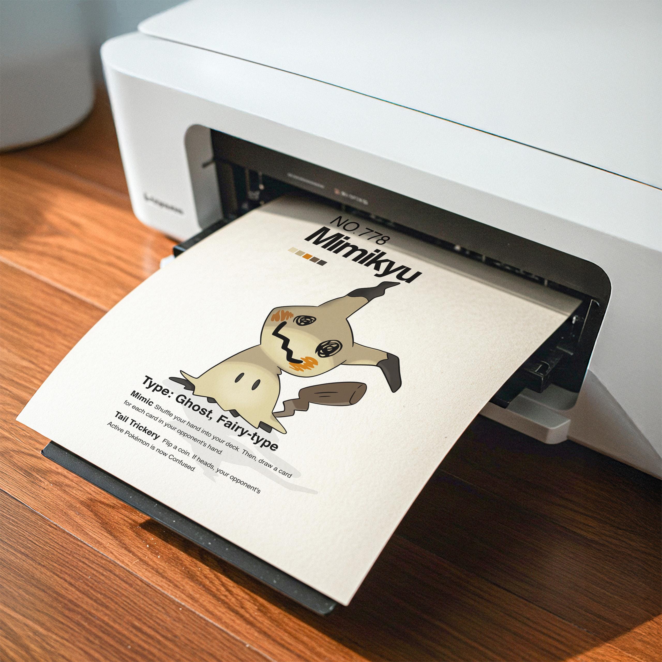 Mimikyu Pokemon Poster | Minimalist Japanese Anime Wall Art | Digital ...