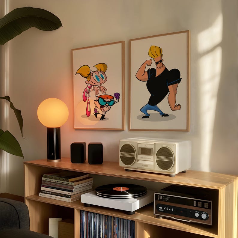Johnny Bravo Poster | Cartoon Network Wall Art | 90s Nostalgia Print ...