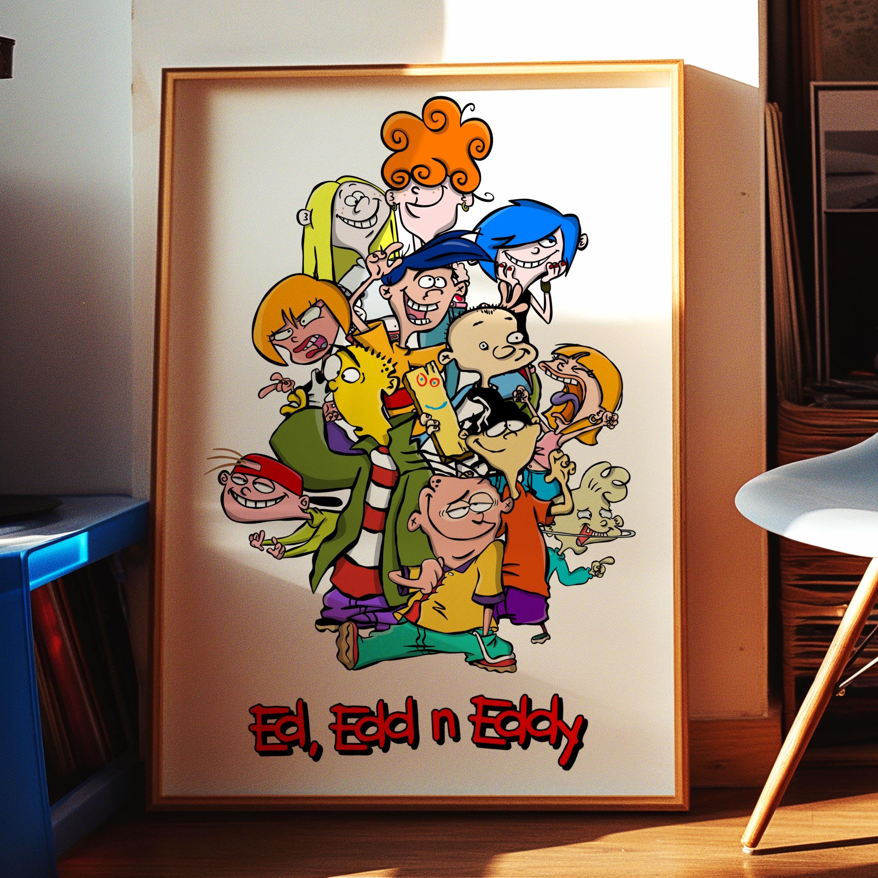 Ed, Edd N Eddy Full Cast Digital Print | 90s Cartoon Network Wall Art ...
