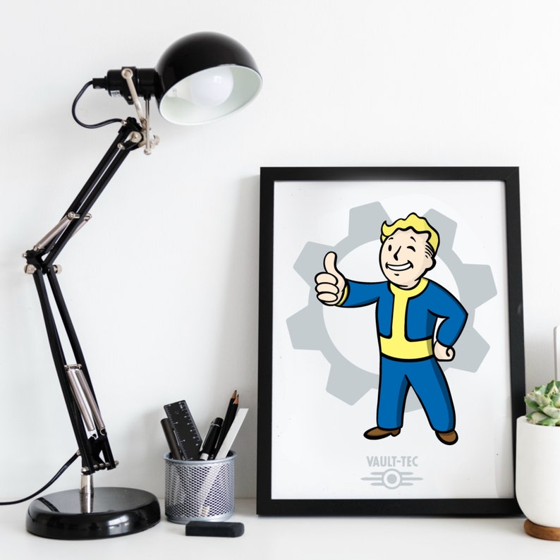 Vault Boy Series: V3 Fallout Inspired Digital Art Prints Instant ...