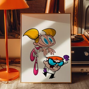 Dexter’s Laboratory Cartoon Poster – Digital Download in 4 Sizes – 90s ...