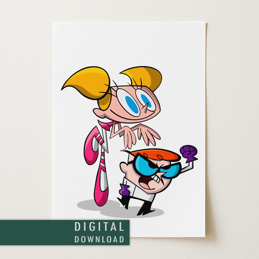 Dexter’s Laboratory Poster | Cartoon Network Wall Art | 90s Animation ...