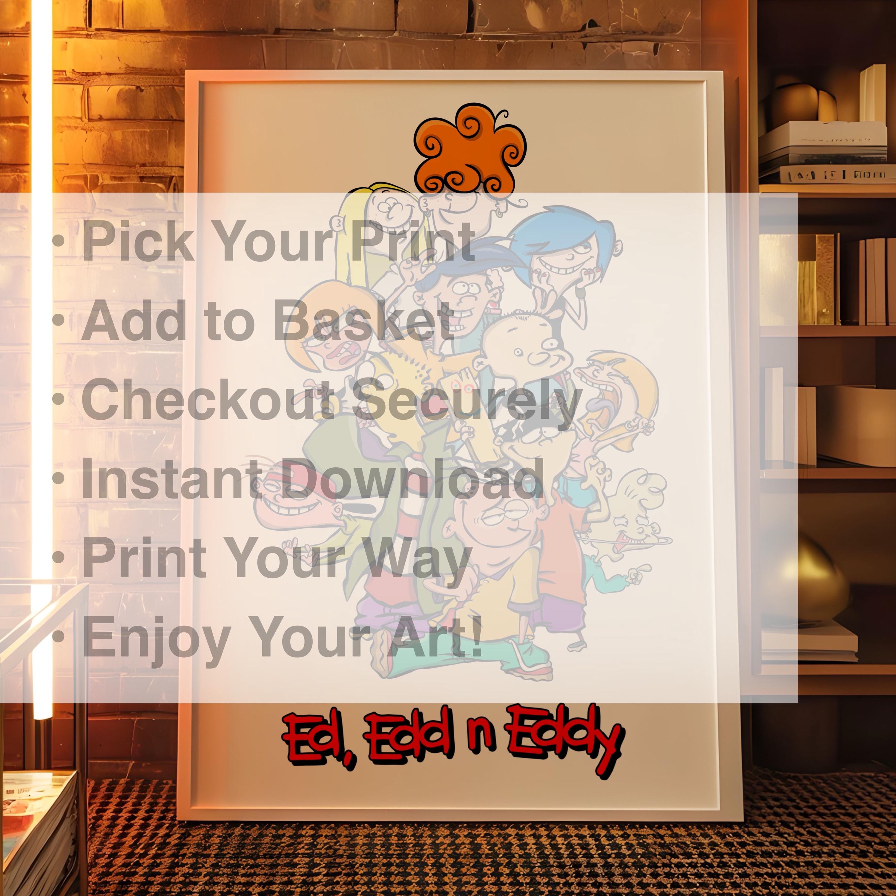 Ed, Edd N Eddy Full Cast Digital Print | 90s Cartoon Network Wall Art ...