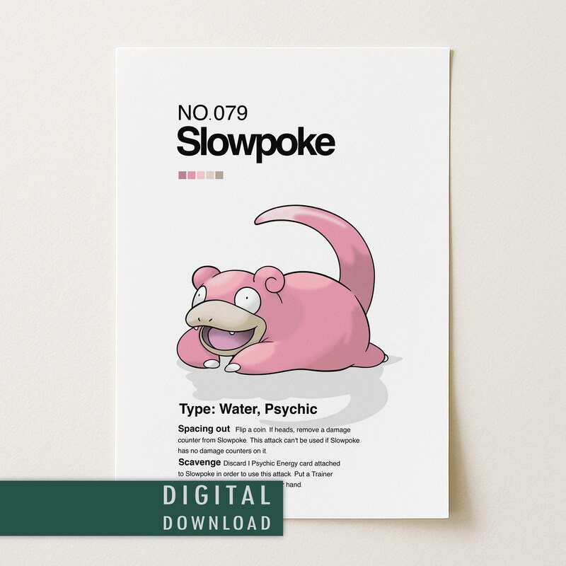 Slowpoke - Etsy