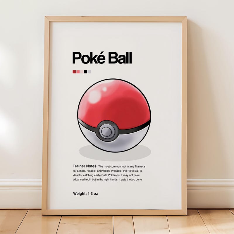 Gaming Posters Pokeball - Etsy