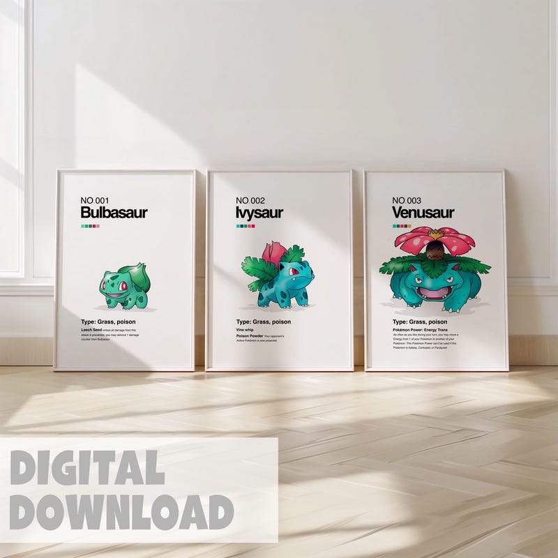 Bulbasaur Poster - Etsy