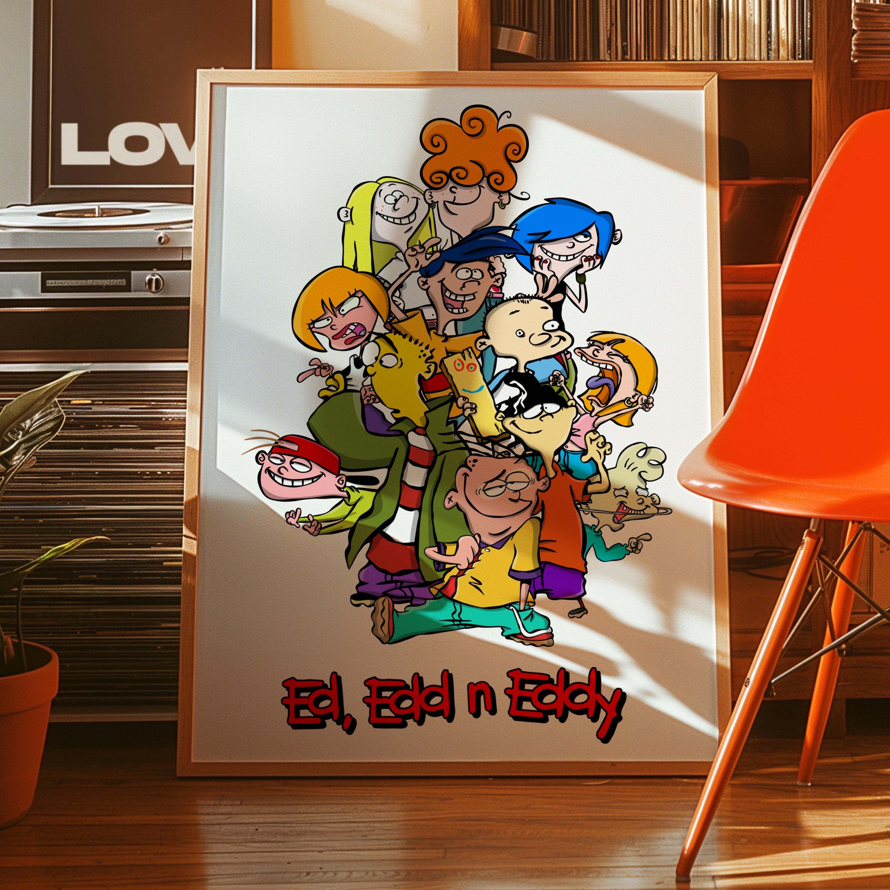 Ed, Edd N Eddy Full Cast Digital Print | 90s Cartoon Network Wall Art ...