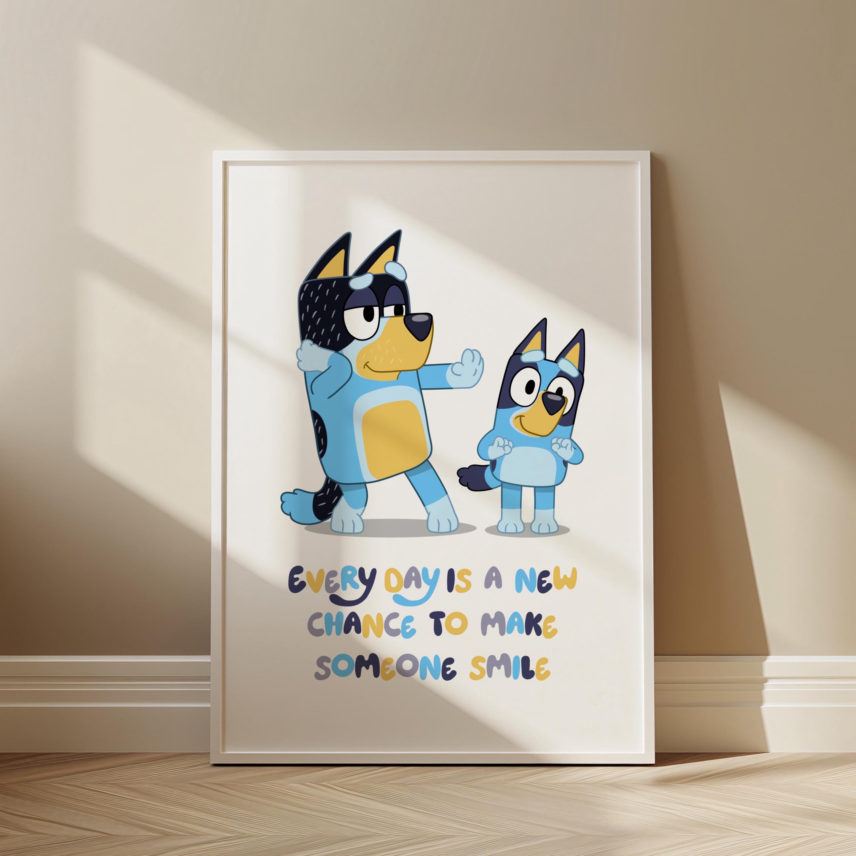 Bluey-inspired Printable Wall Art - Positive & Uplifting Digital ...