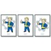 Vault Boy Series: V3 Fallout Inspired Digital Art Prints Instant ...