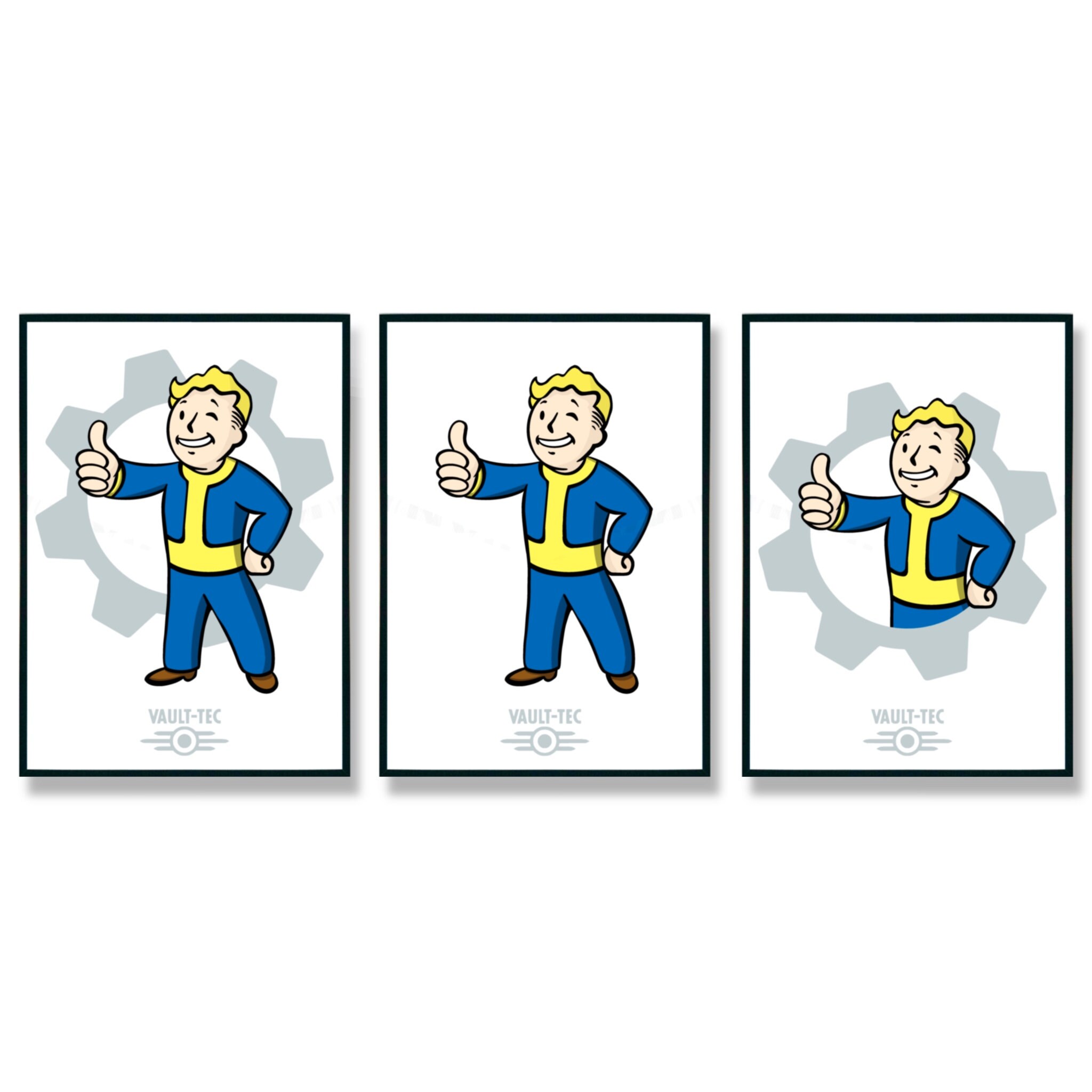 Vault Boy Series: V3 Fallout Inspired Digital Art Prints Instant ...