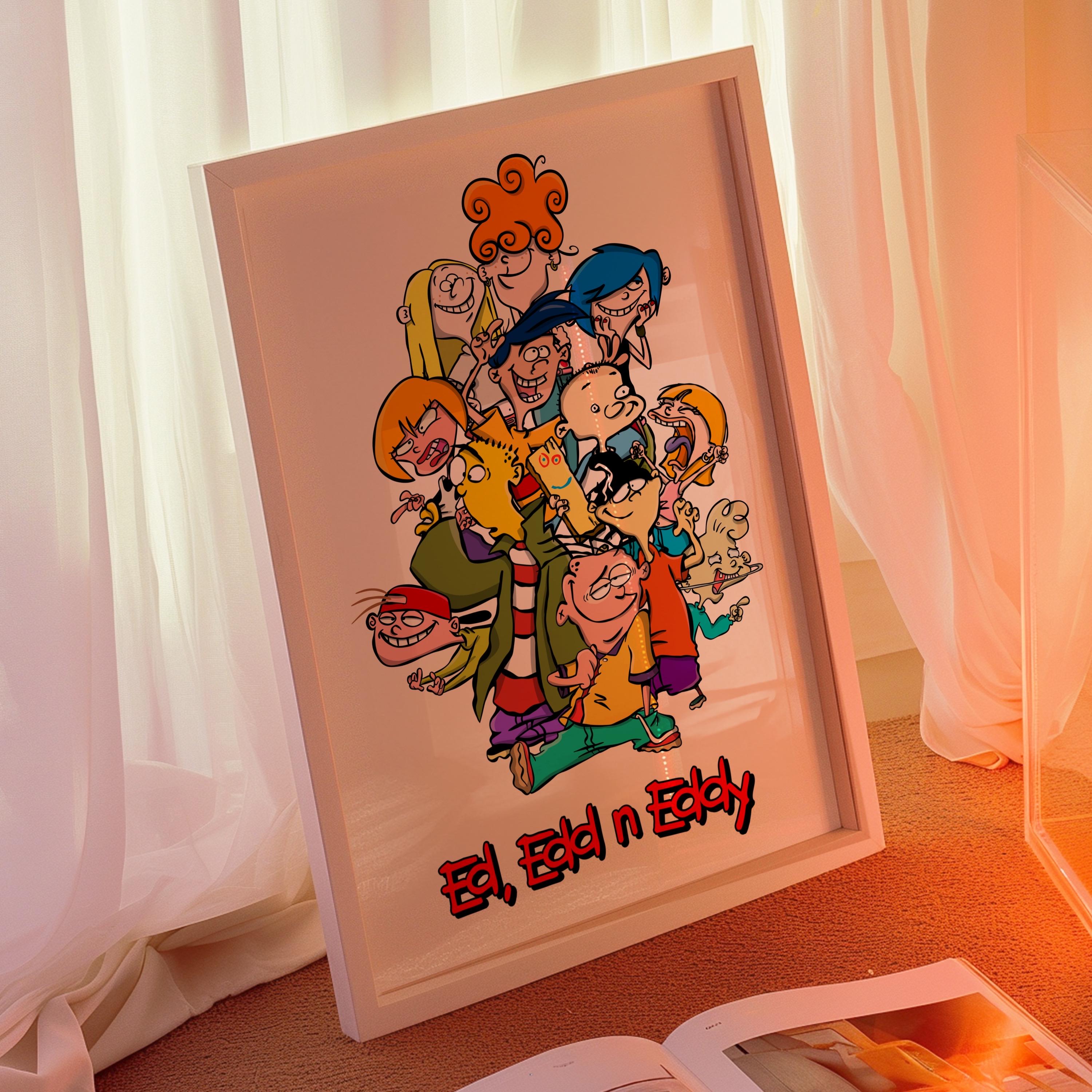 Ed, Edd N Eddy Full Cast Digital Print | 90s Cartoon Network Wall Art ...