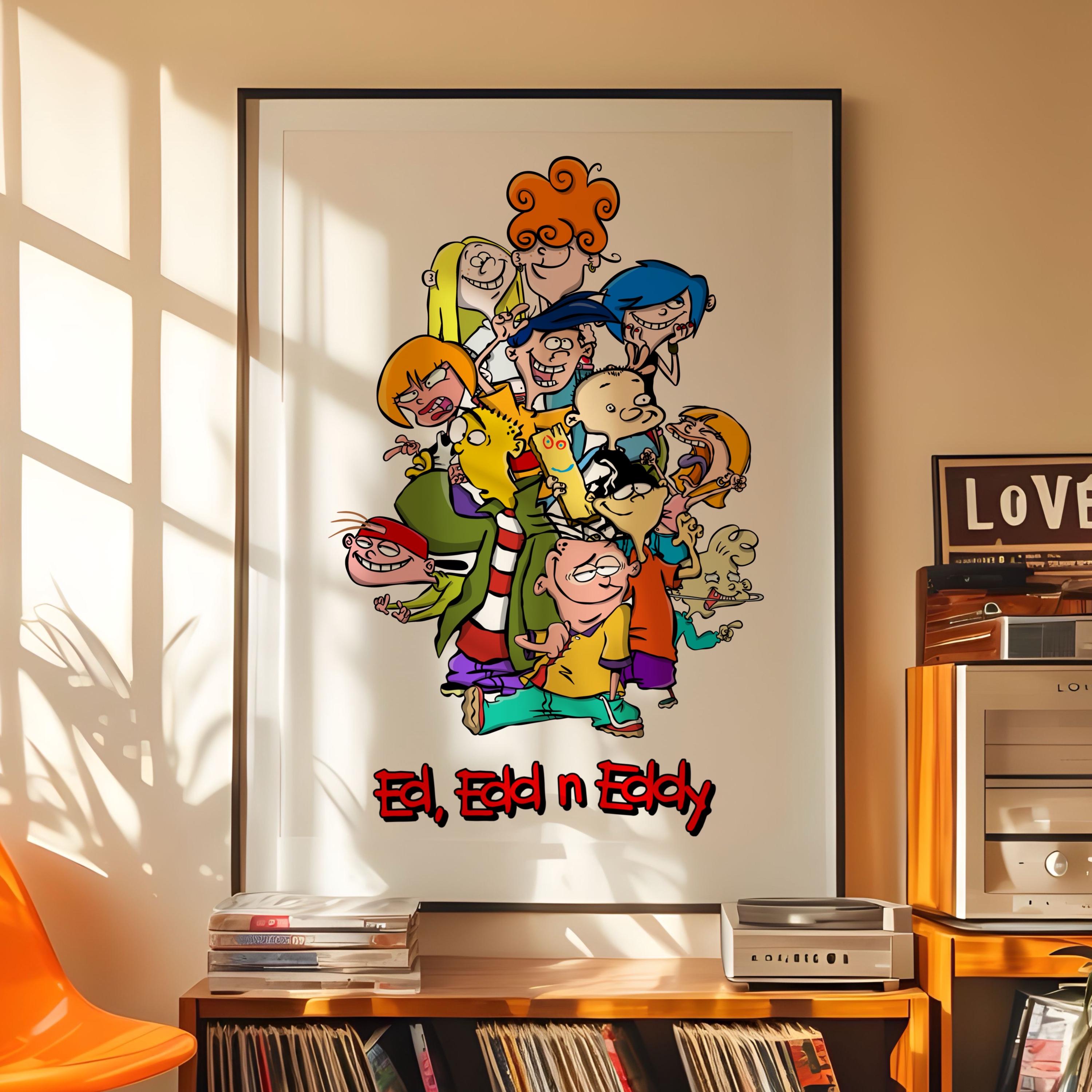 Ed, Edd N Eddy Full Cast Digital Print | 90s Cartoon Network Wall Art ...