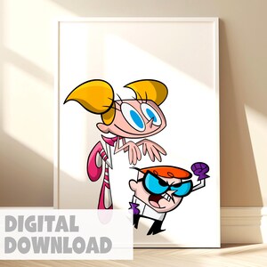 Dexter’s Lab Poster – Printable Cartoon Network Wall Art for 90s Kids ...