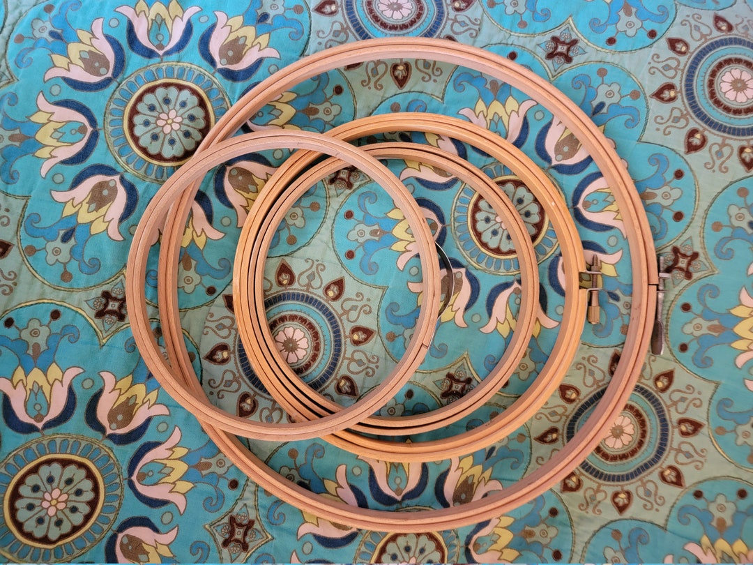 Vintage Embroidery Hoops (wood) - Etsy