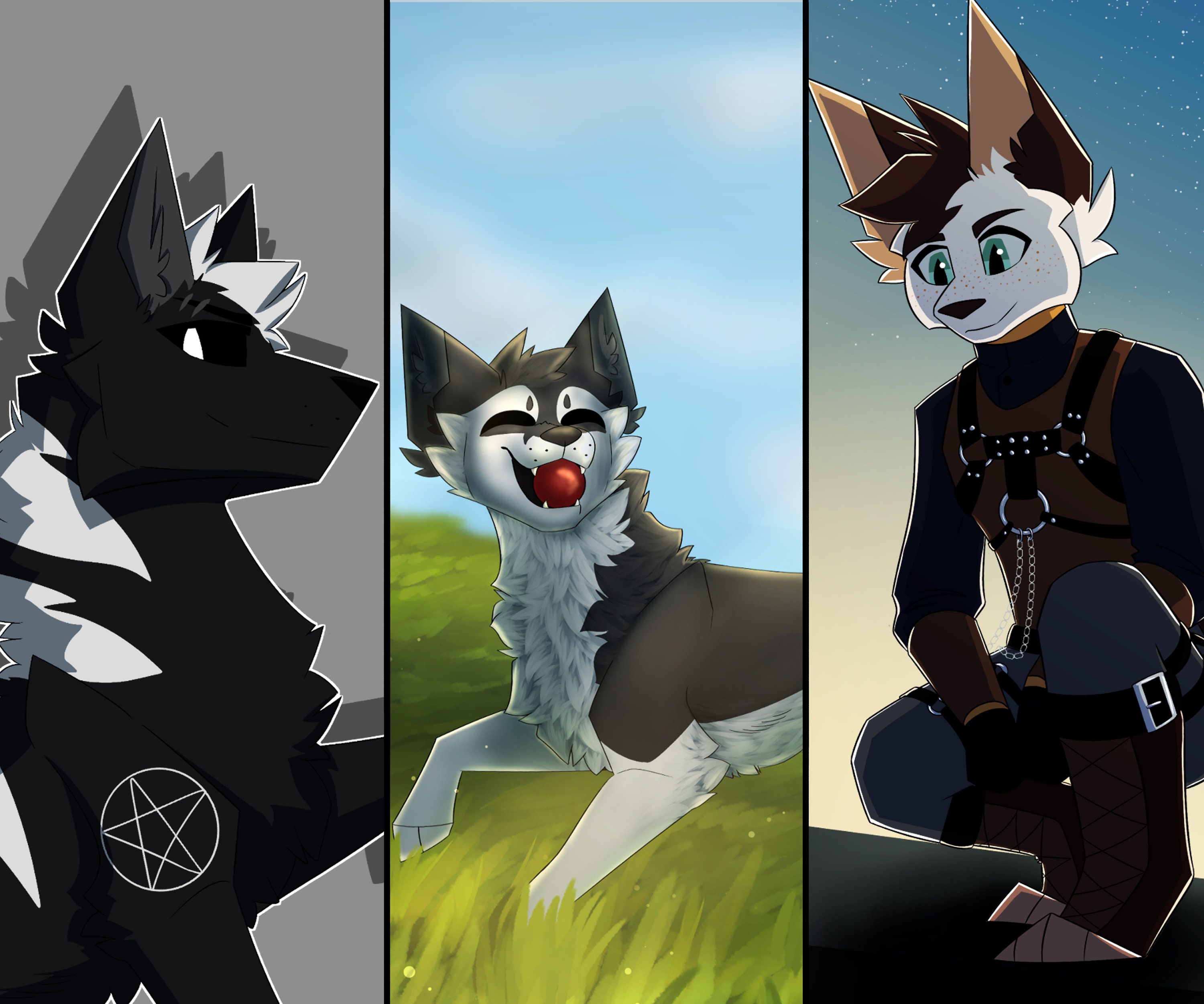 Digital Art Commissions Anthro/Furry Canines Felines D&D | Etsy
