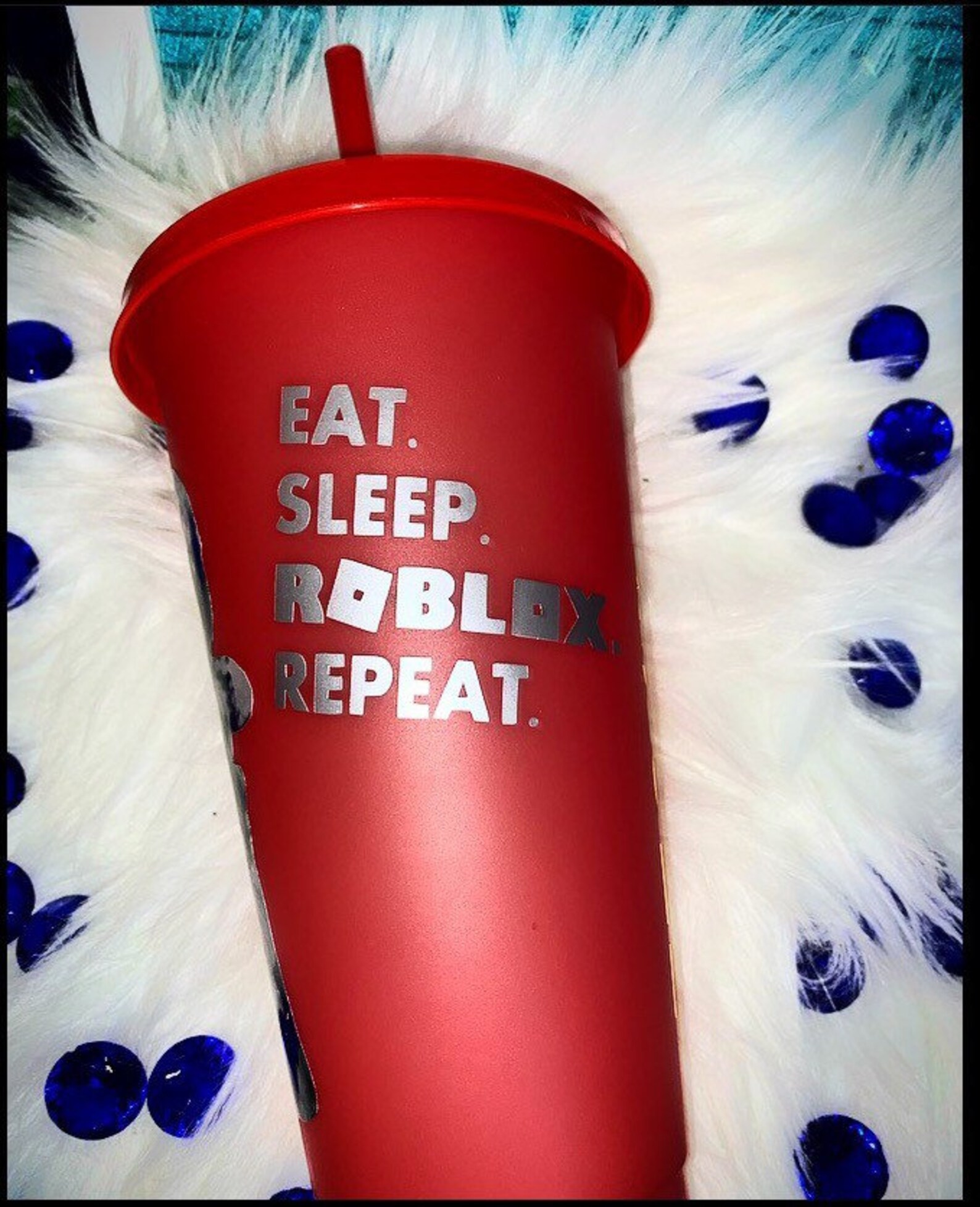 Roblox Themed Cup Roblox Character Cup Eat Sleep Roblox Etsy Australia