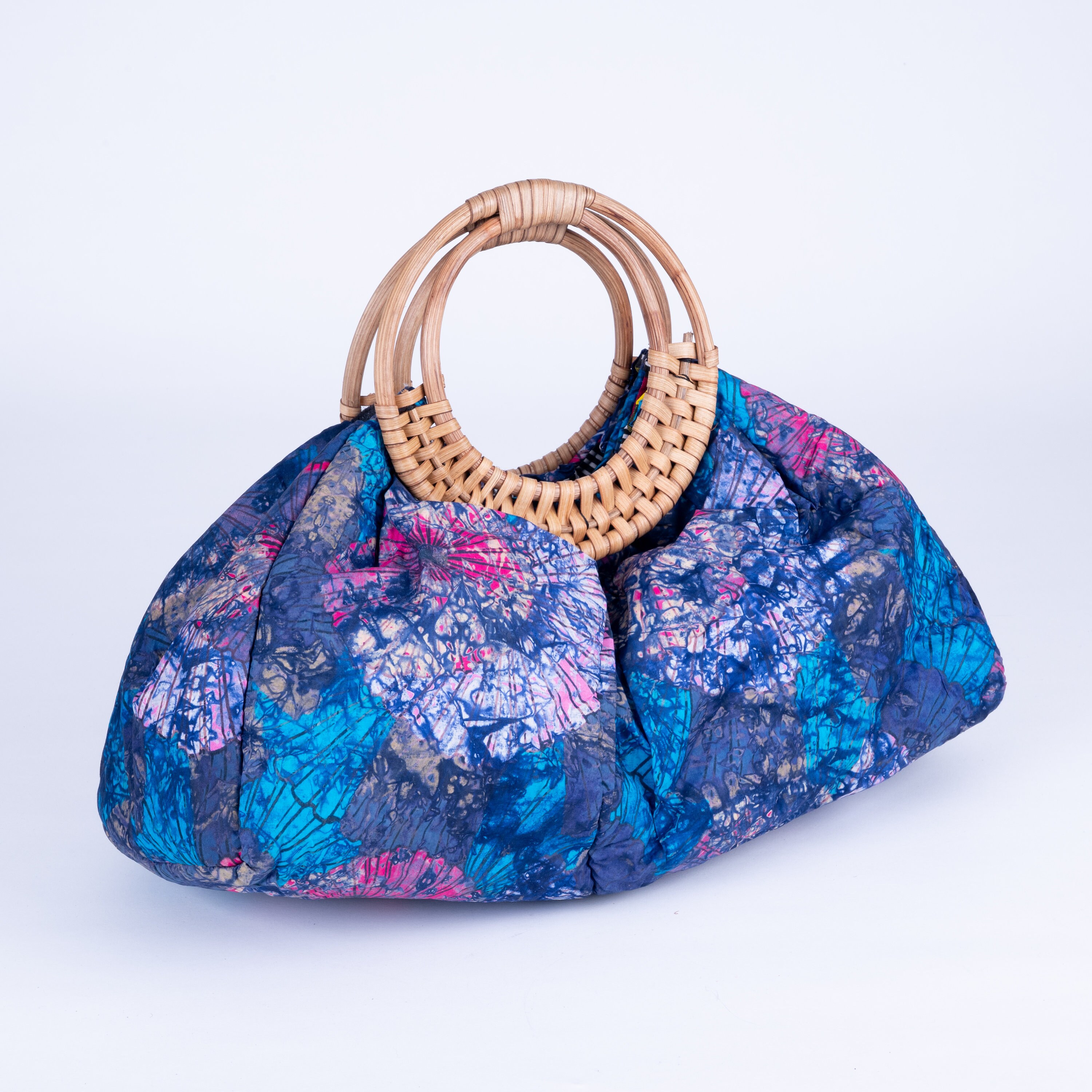 African Women Print Bag. Ankara Cane Bag. Adire Cane Bag for Women - Etsy