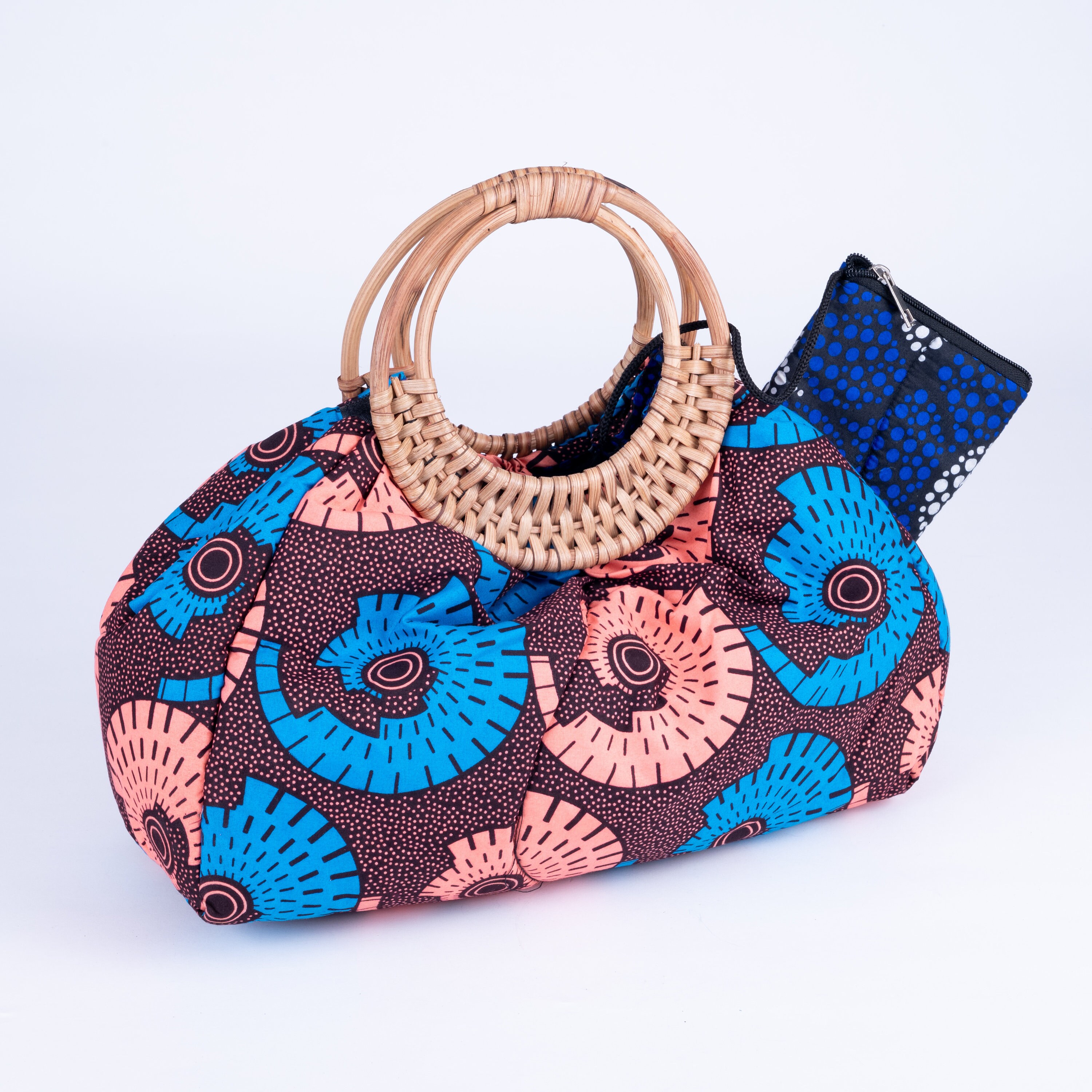 African Women Print Bag. Ankara Cane Bag. Adire Cane Bag for Women - Etsy