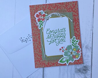 Congratulations Greeting Card, Green, Yellow & Black. Soaring Plane - Etsy