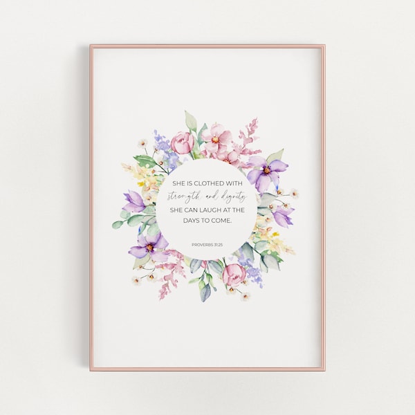 Proverbs 31 25 - Etsy