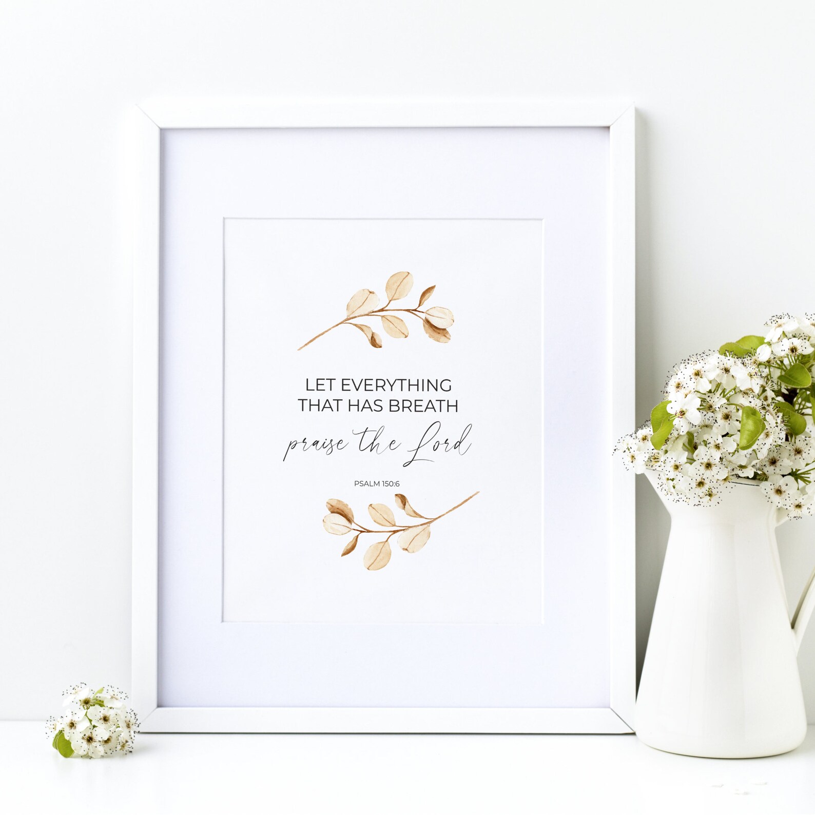 Psalm 150:6 Printable Digital Download Christian Wall Art | Etsy