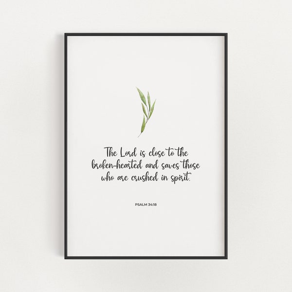Psalm 34 18 - Etsy