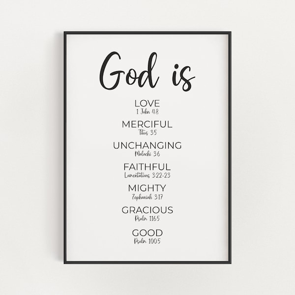 Attributes of God - Etsy