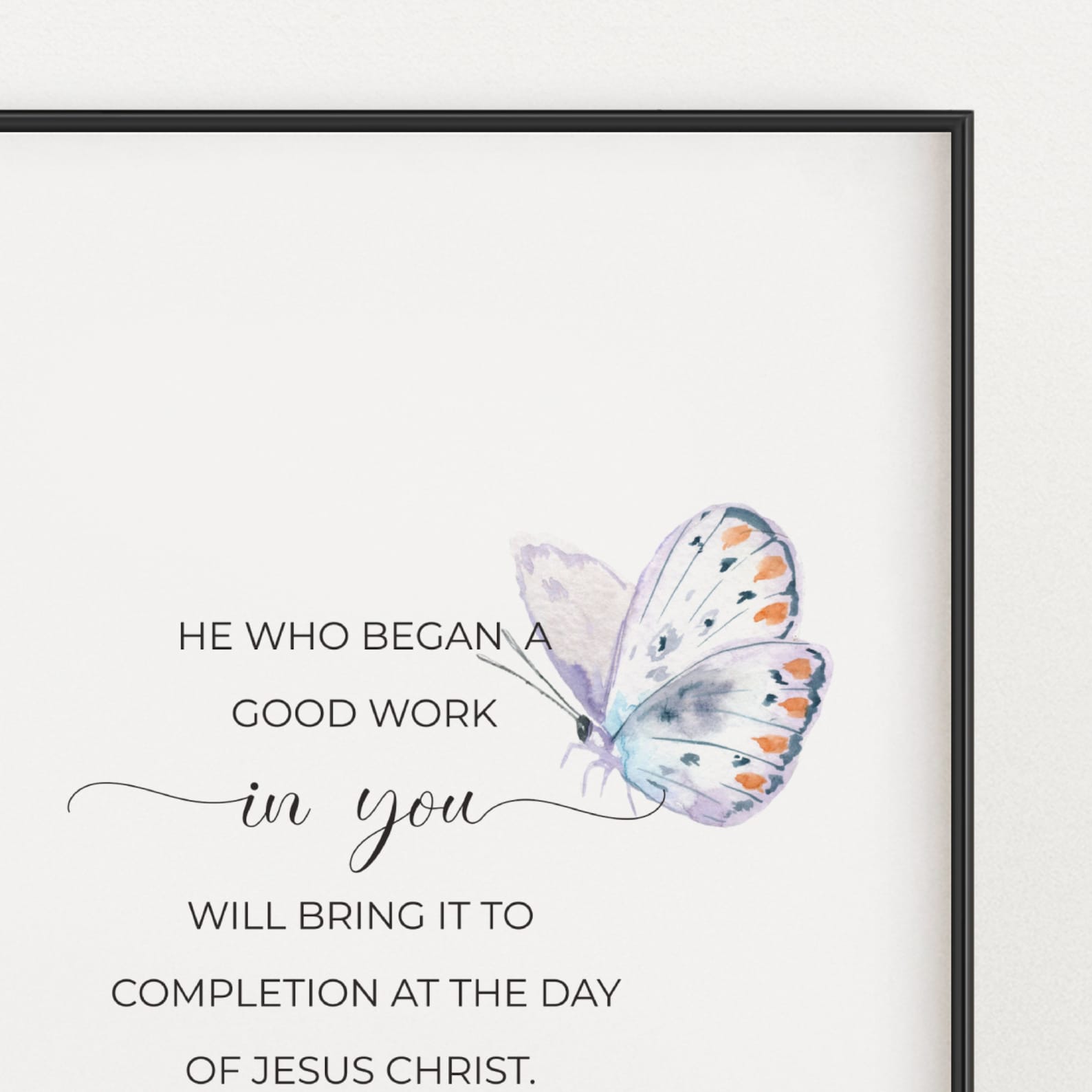 Philippians 1:6 He Who Began a Good Work in You Printable - Etsy